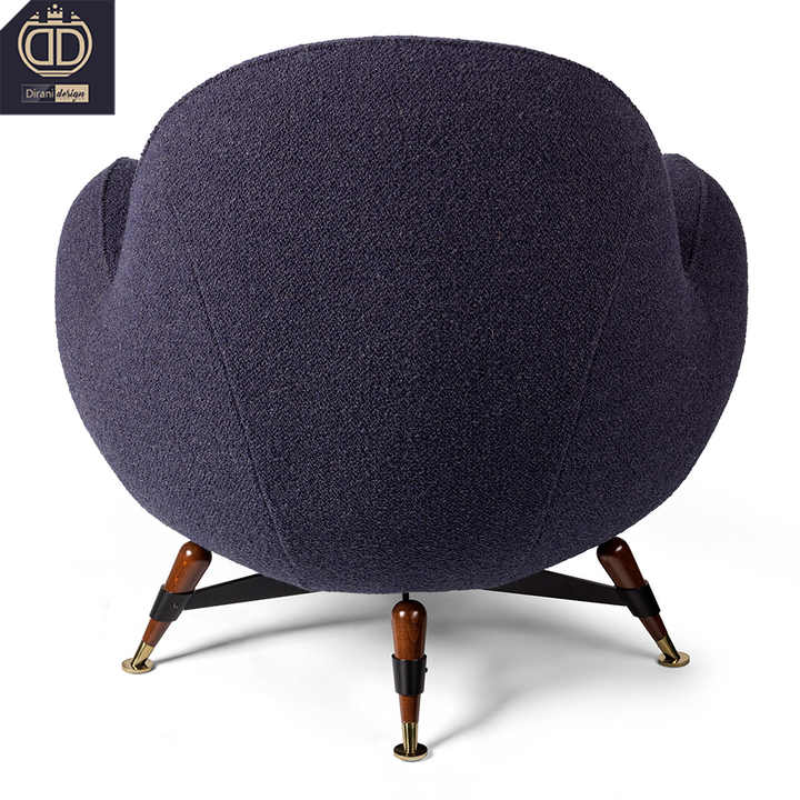 Luxury Modern Small Teddy Boucle Arm Chair Lounge White Office Boucle ...