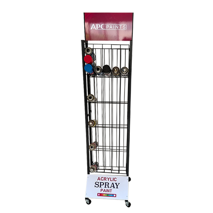 Custom Metal Aerosol Spray Paint Cans Display Rack - YIZAI