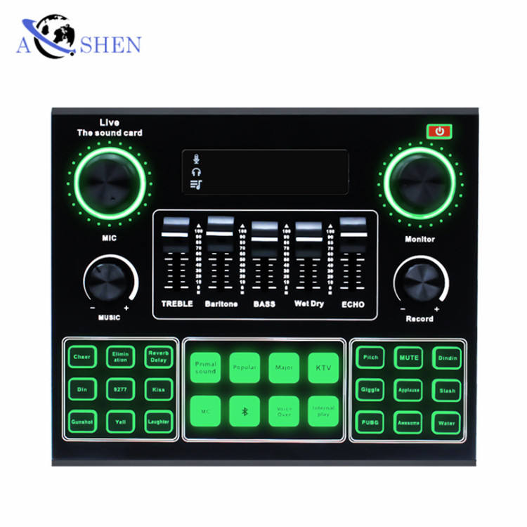Professional audio interface portable usb sound card mixer 48V ...