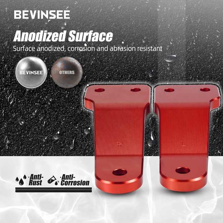 Bevinsee 12mm Aluminum Front Subframe Support Bracket for VW Golf 8