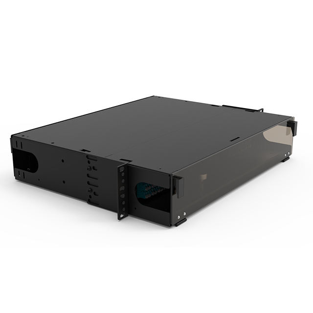 Sliding Railing Fiber Optical Junction Box 2U Cold Rolled Steel Metal ...