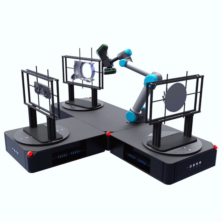 UR5 Collaborative Robotic Arm with 3D Scanner for Measurement