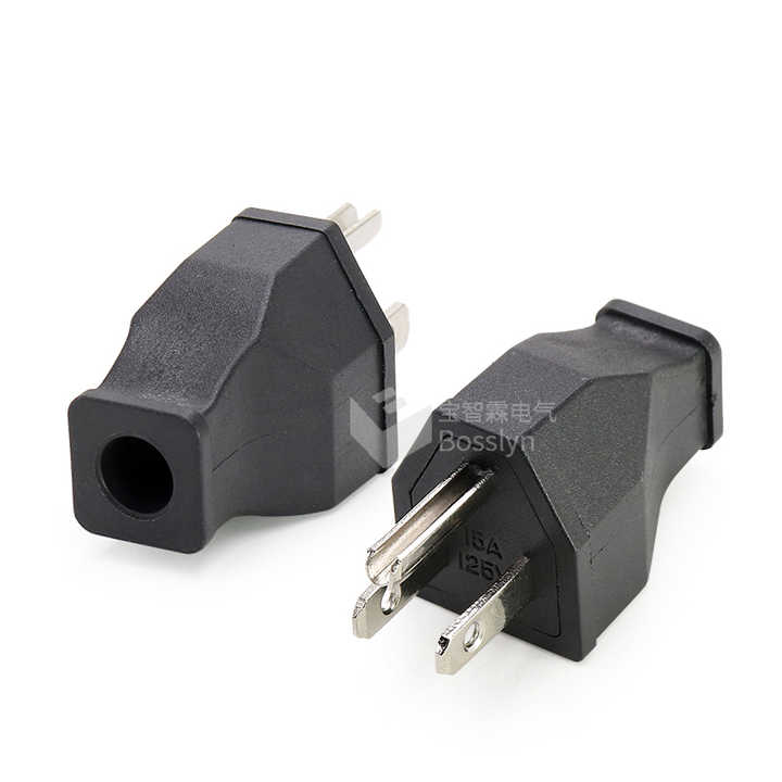 Female to Male Electrical America Plug Adapter - Detachable Power Outlet