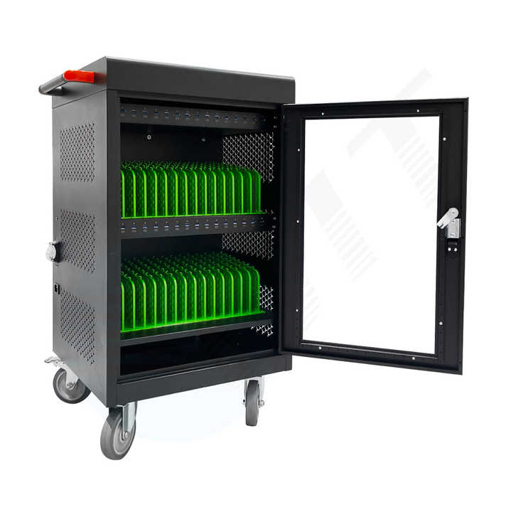 30 Device Charging Cart - Efficient Laptop & Tablet Storage