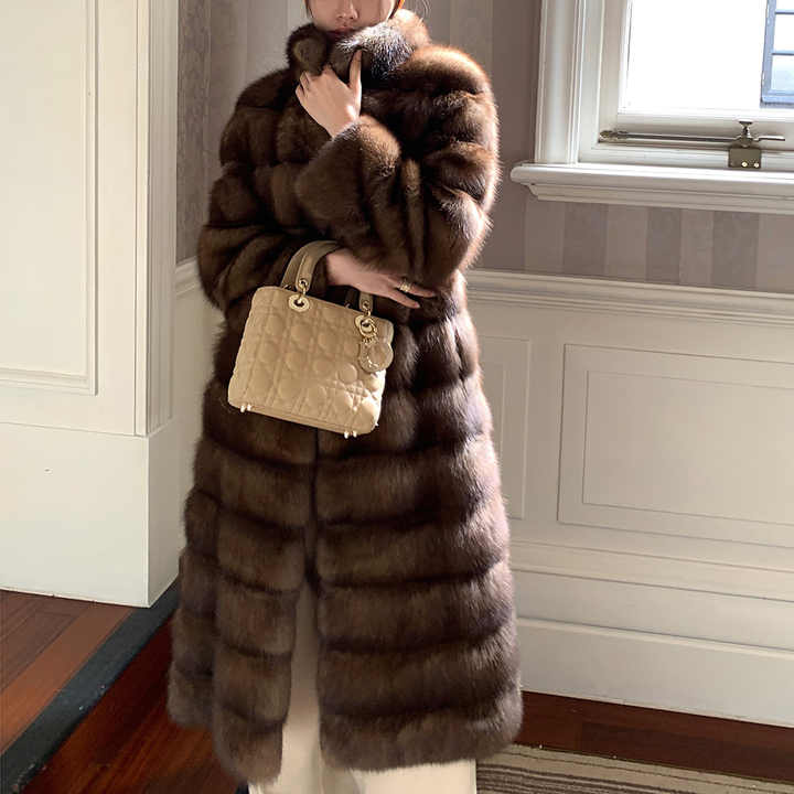 Russian Imported Sable Fur Coat - Real Long Ladies Fur Coats