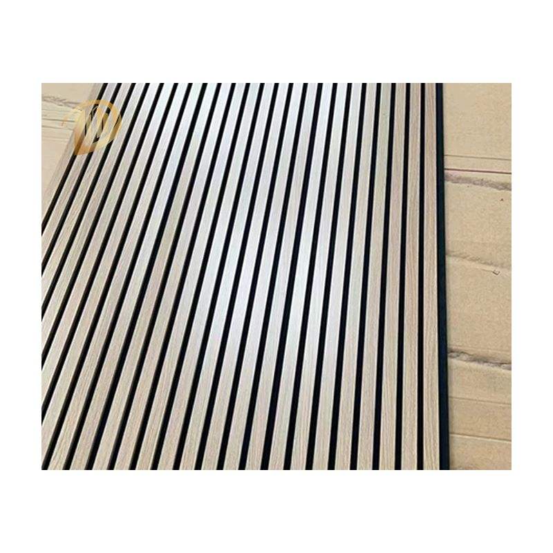Flexible Acoustic Slatted Wall Panel 600x600mm MDF+Polyester Fiber 21mm ...