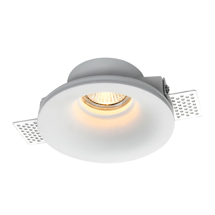 Indoor Ip20 Modern Ceiling Recessed Gu10 Trimless Square Round Plaster ...