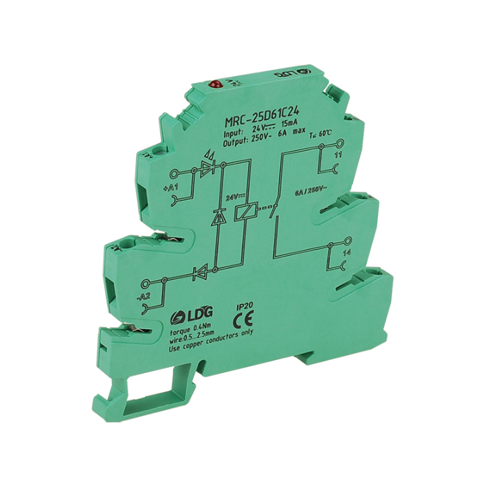 MRC-25D61C24 24VDC Coil Electromagnetic Relay Board Module 6A 250VAC/DC ...