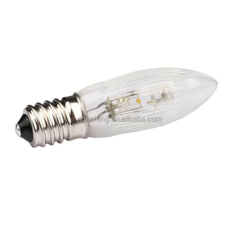E14 LED Filament C35 Lamp - Dimmable Glass Candle Bulb