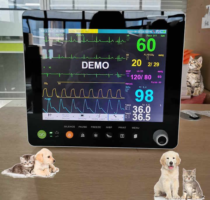 Portable Vital Signs Patient Monitor - 6 Parameters for Vets