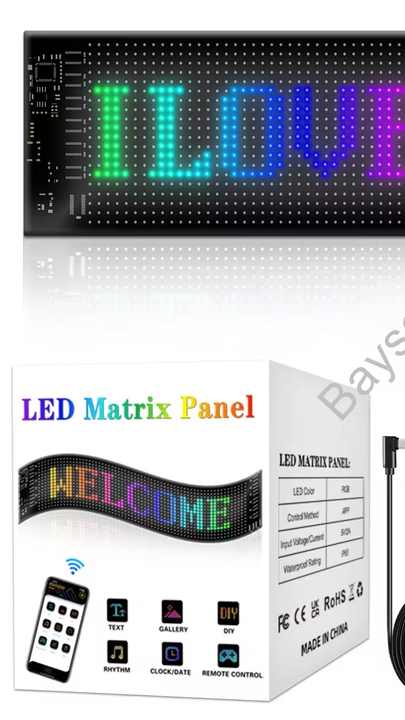 Gesture LED Matrix Pixel Panel Scrolling Bright Advertising LED Signs ...