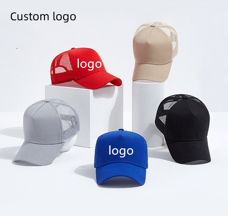 Custom Hand Embroidered Print Logo 5-Panel Sporty Hat