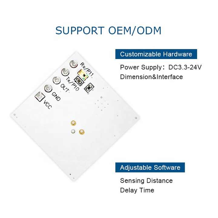 MS58-2020D20M4 Movement Sensor - 5.8ghz Microwave Radar Module