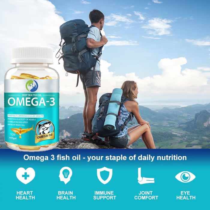 OEM Halal Supplements Fish Oil Vegan Omega-3 500mg 1000mg