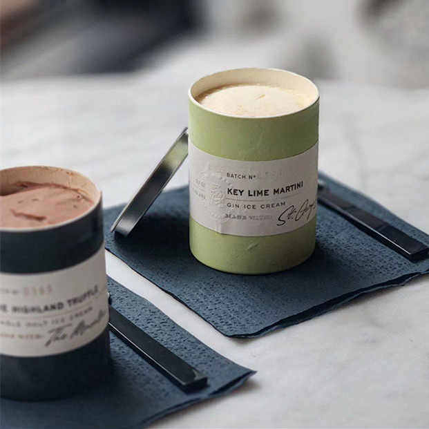 Custom Luxury Gelato Ice Cream Pots - Airtight & Bio-degradable