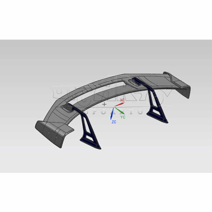 Car Glossy Black Swan Neck Spoiler ABS Plastic Rear Boot Spoiler 23Th ...