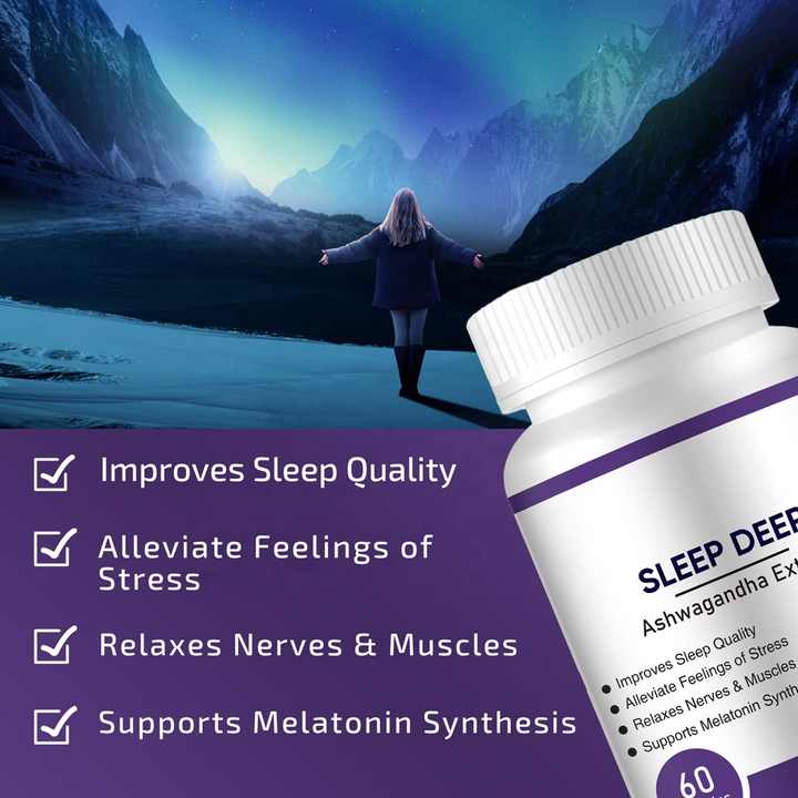 OEM Herbal Supplement Sleep Aid Capsules with Ashwagandha Vitamin B6 ...