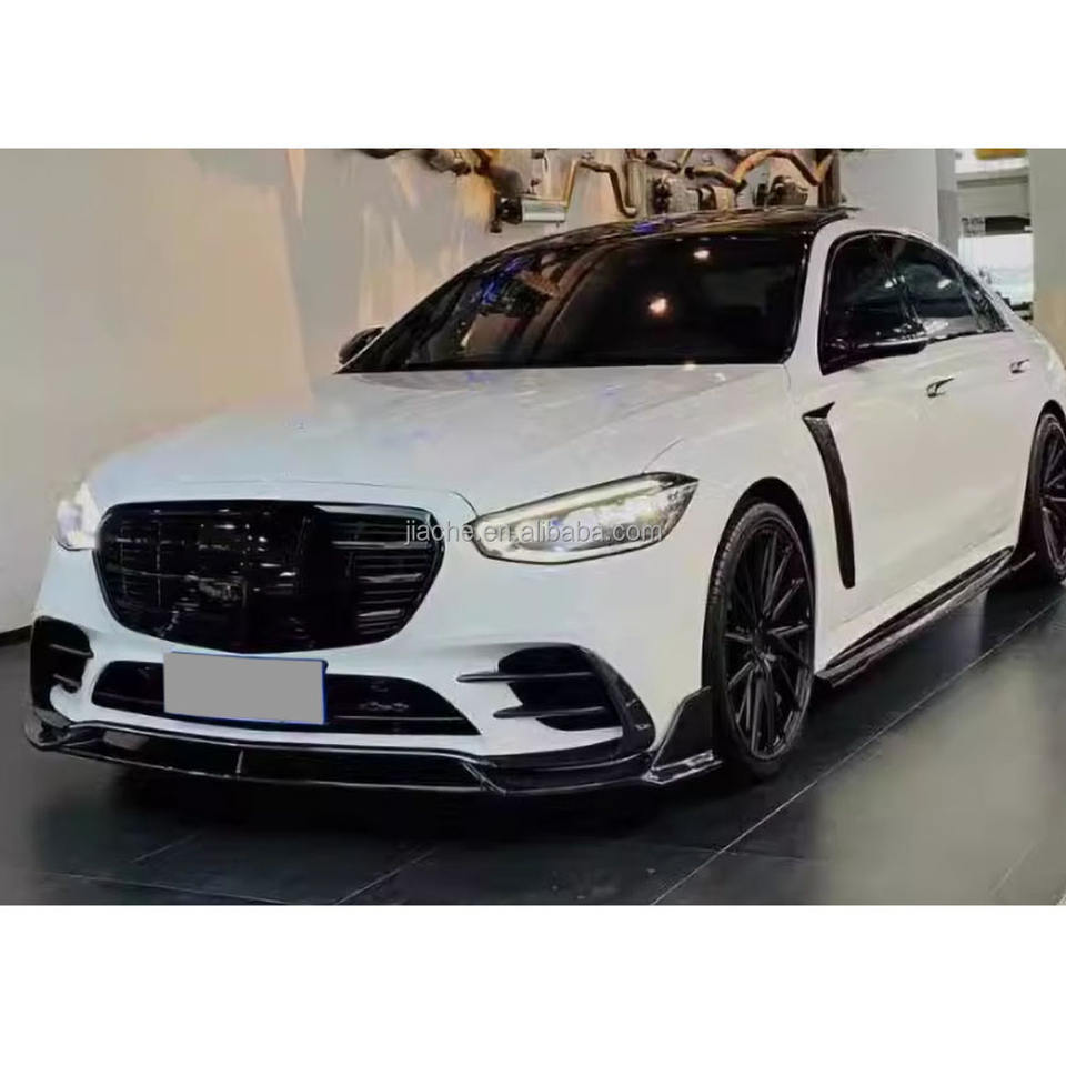 Carbon Fiber Front Bumper Rear Lip Diffuser Splitters Side Skirts for ...