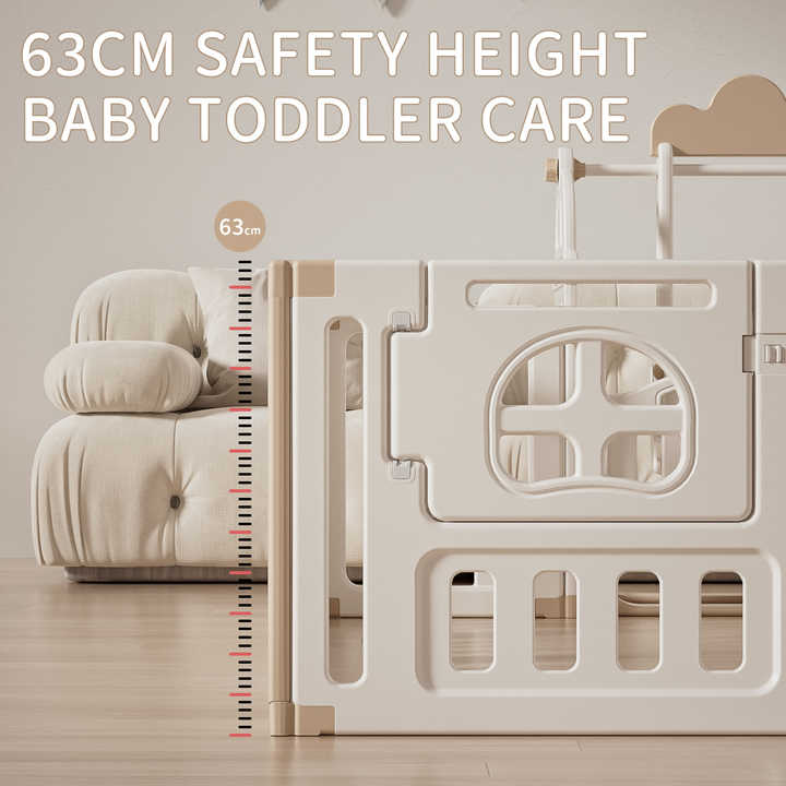 Safe and Fun: Feelbaby Folding Play Pen with Slide and Swing