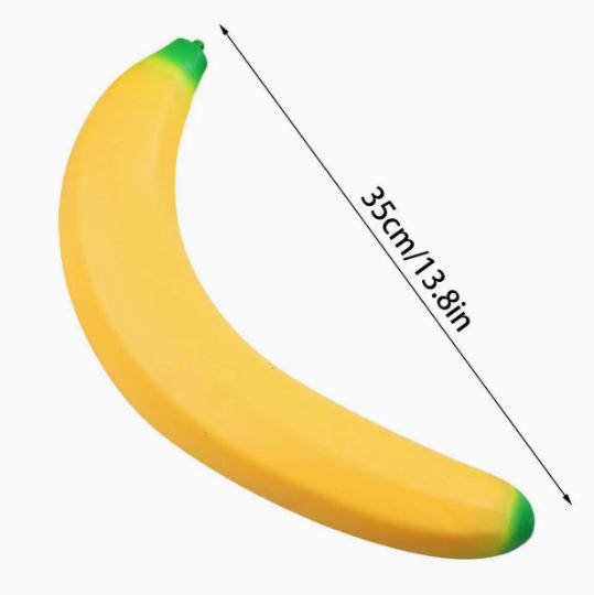 New PU Foam Squishy Realistic Slow-Rebound Toy-Banana-Shaped Creative ...