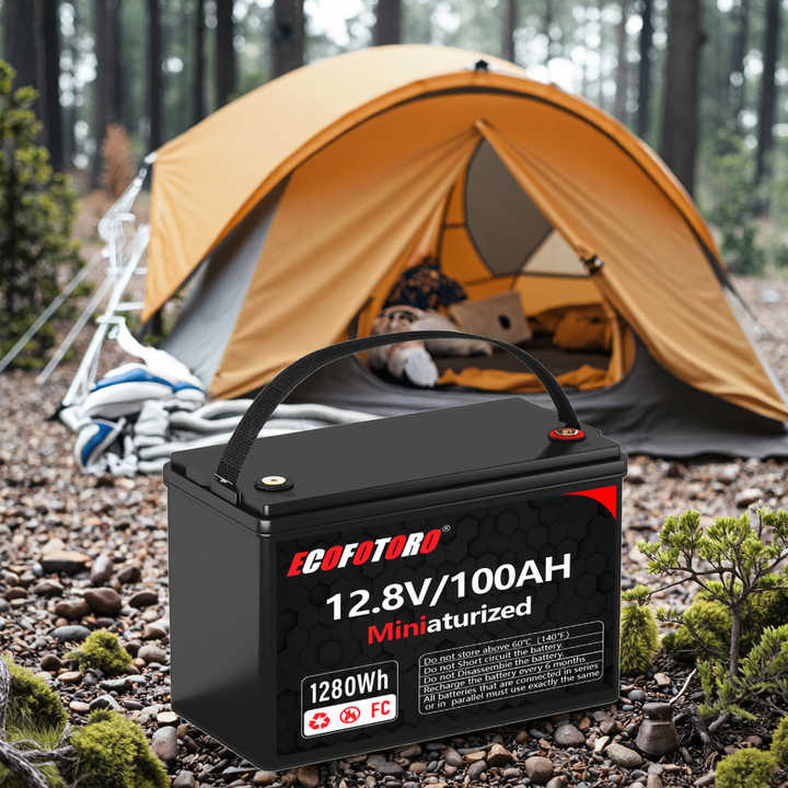 ECOFOTORO High Quality 12v 100Ah 1280whM Mini Lithium Battery Pack ...