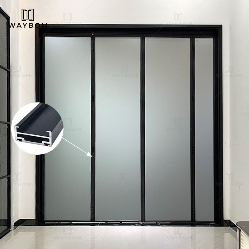 35 Slim Folding Door Partition Aluminum Frame Kitchen Stainless Sliding ...