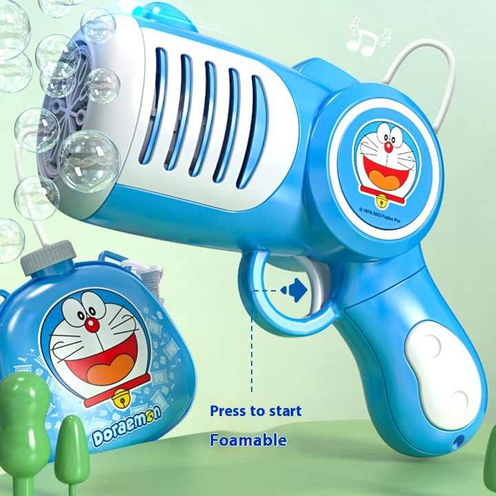 Genuine Authorized Doraemon Backpack Automatic Light-Emitting Bubble ...