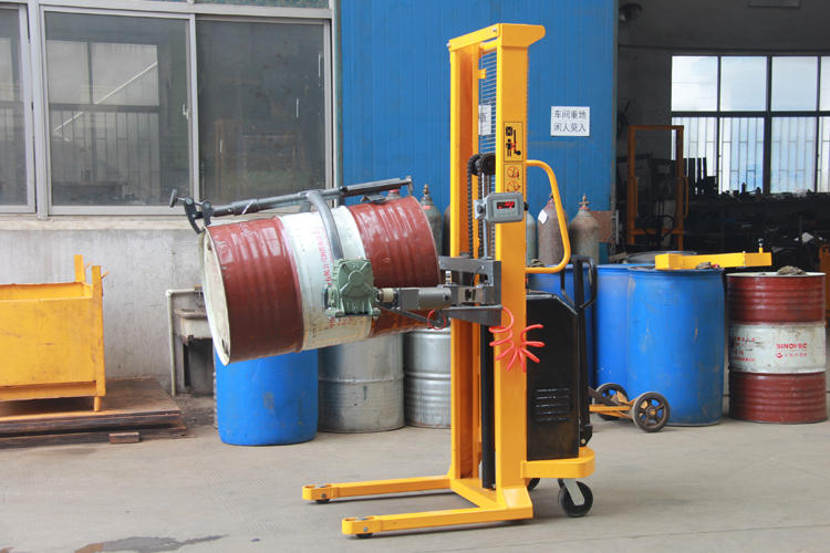 YL520 Semi Electric Drum Dump Truck Barrel Tipping Oil Tank Lift Drum ...