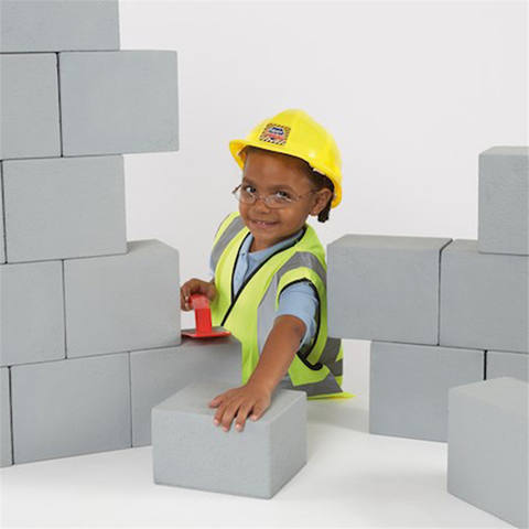 Life Size Foam Building Block Brick for Role Play Pretend Construction ...