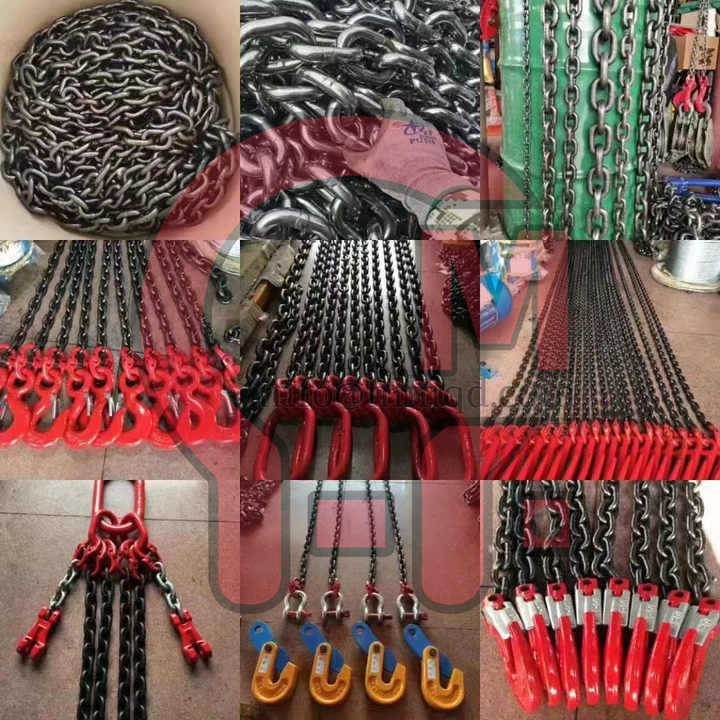 HLM G80 Alloy Steel Welded Lifting Chain Alloy Lifting Link Chain G100 Lifting Chain Alloy Steel ...