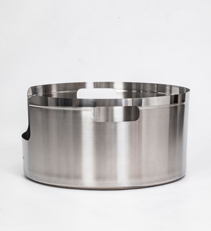 304 Stainless Steel Cat Litter Box Kit, Odor-Proof High-Wall Round Pan ...
