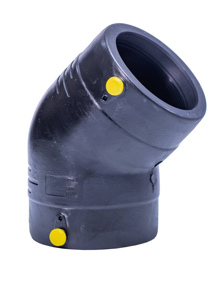 HDPE Electrofusion Smooth Surface Plastic Bushing 45 Degree Elbow High ...