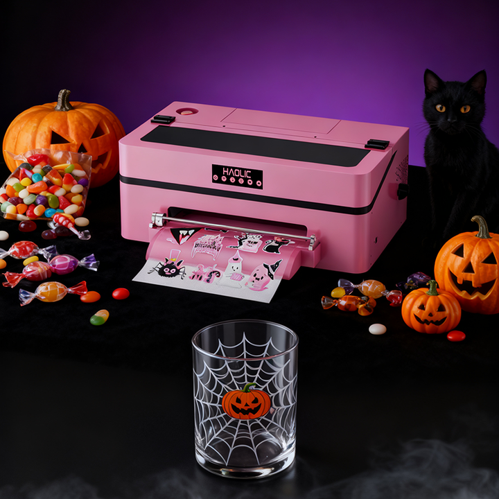 Pink XP600 Printhead DTF Printer Haolic A3 Machine for Small Business ...