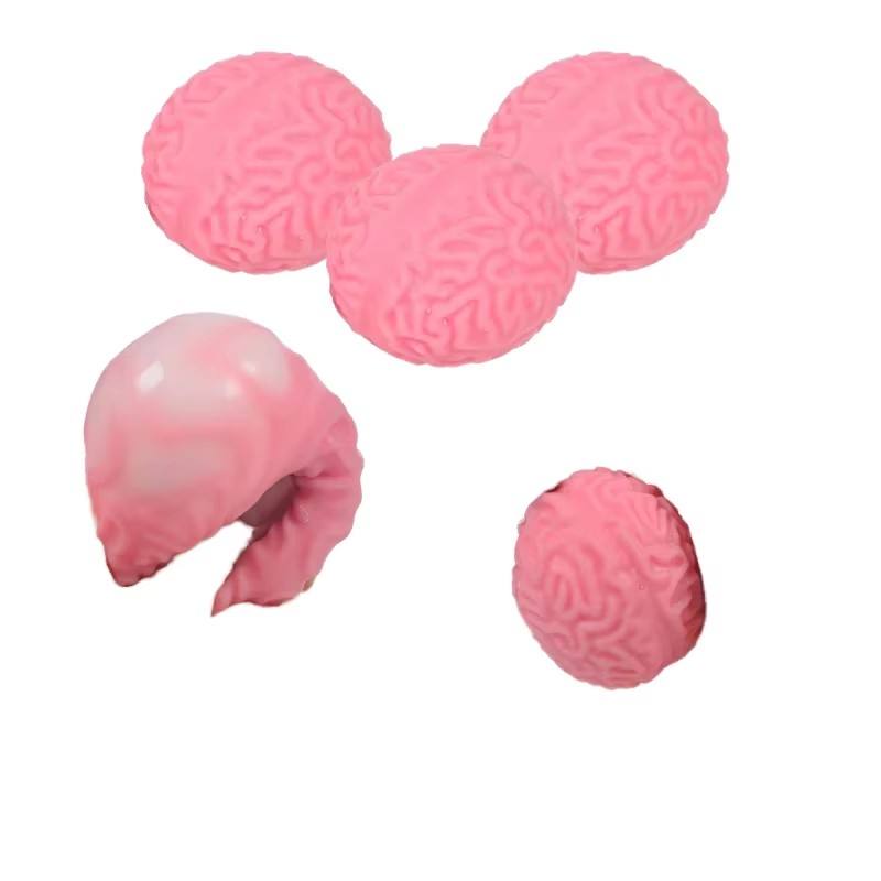 Brainy Bounce: Pink Squishy Brain Toys for Stress Relief & Fun| Alibaba.com