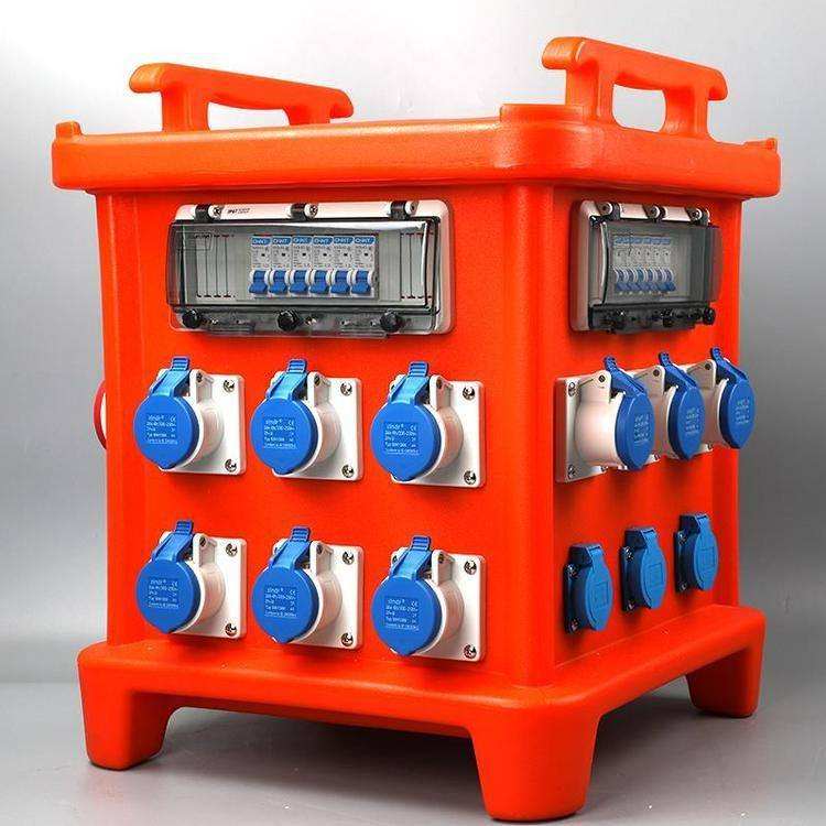 plastic outdoor portable socket board industrial combination distribution socket box with ...