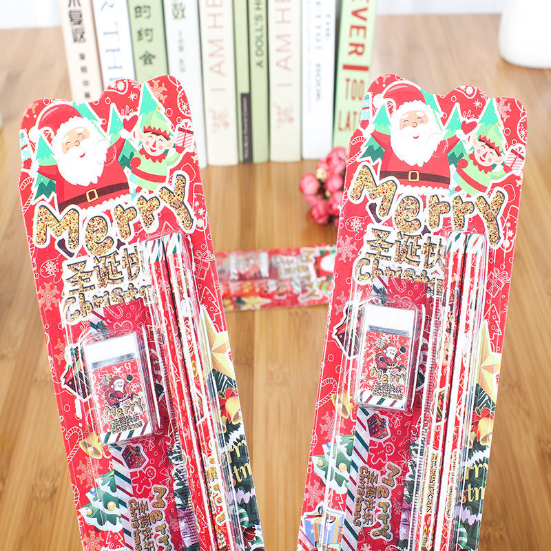 CHXN Cartoon Christmas Stationery Set for Children's Learning Christmas ...
