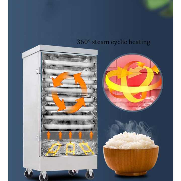 Commercial 8-tray Rice Cabinet Rice Cooker Machine Rice Steamer Machine ...