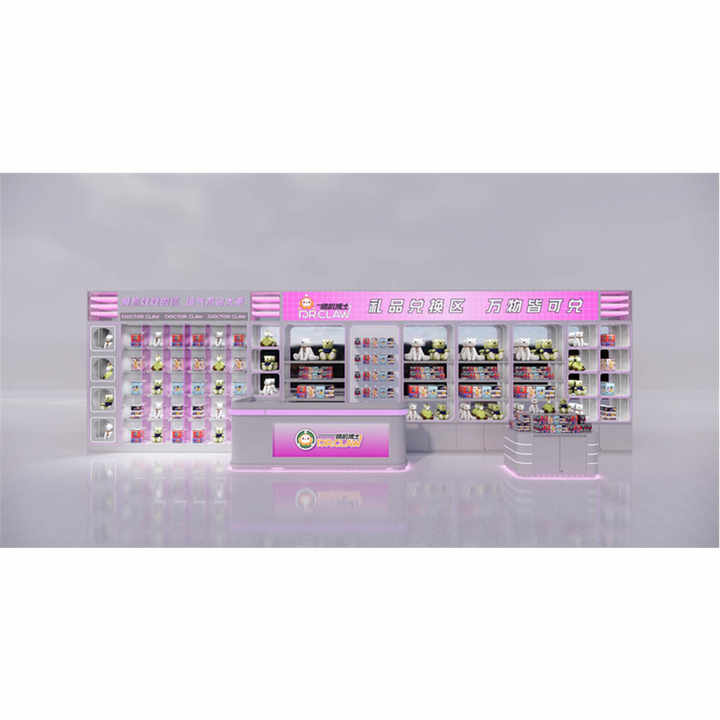 Arcade Play Center Interior Design Plush Toy Shelving Prize showcase ...