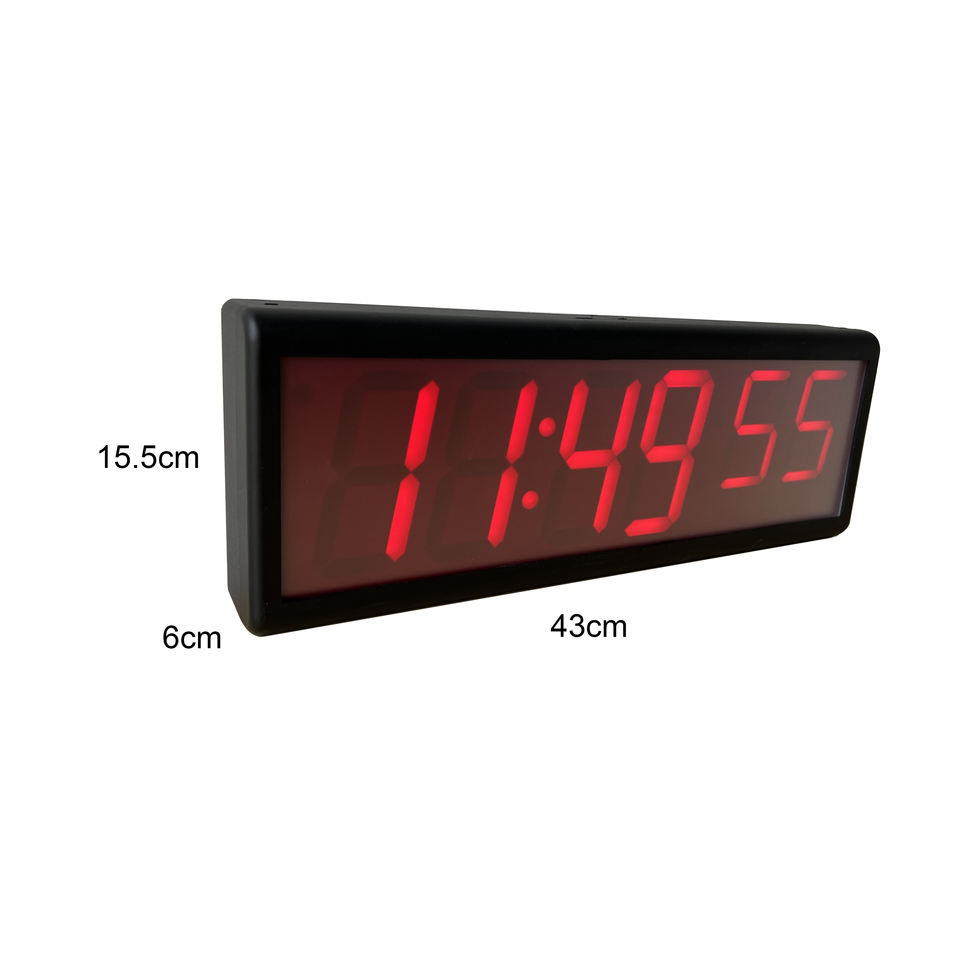 NTP Poe Digital Wall Clocks for Operation Room - 4" 6 Digit