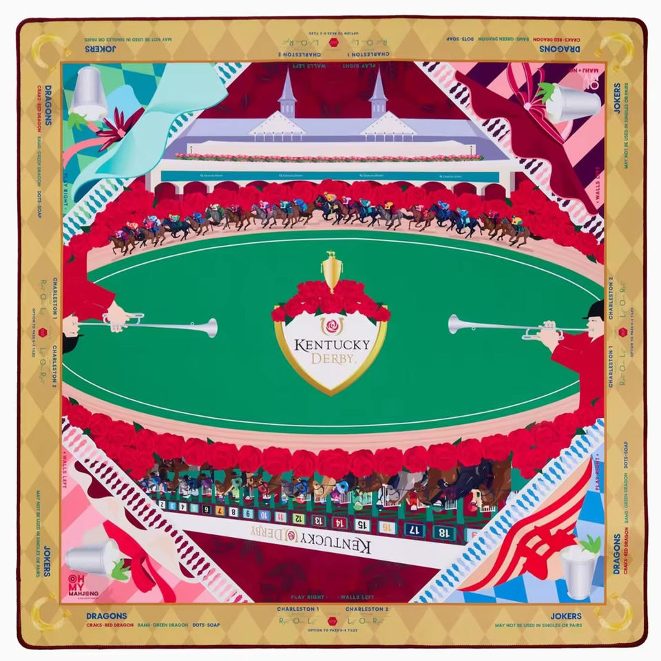 Royal Luxury American Mahjong Table Mat Customized Waterproof Game Pad ...