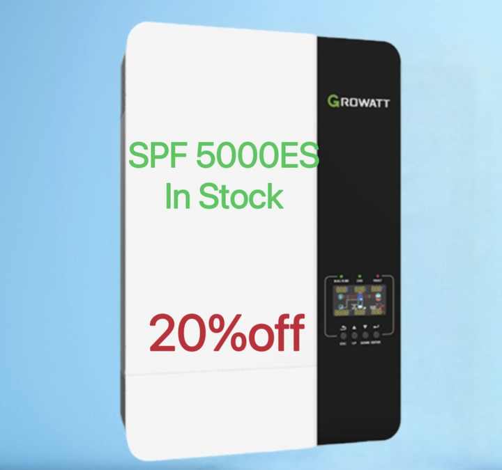 Promotion Growatt Single Phase Off Grid 5kw SPF 5000 ES 5000ES 48v EU 5000w Solar Hybrid ...