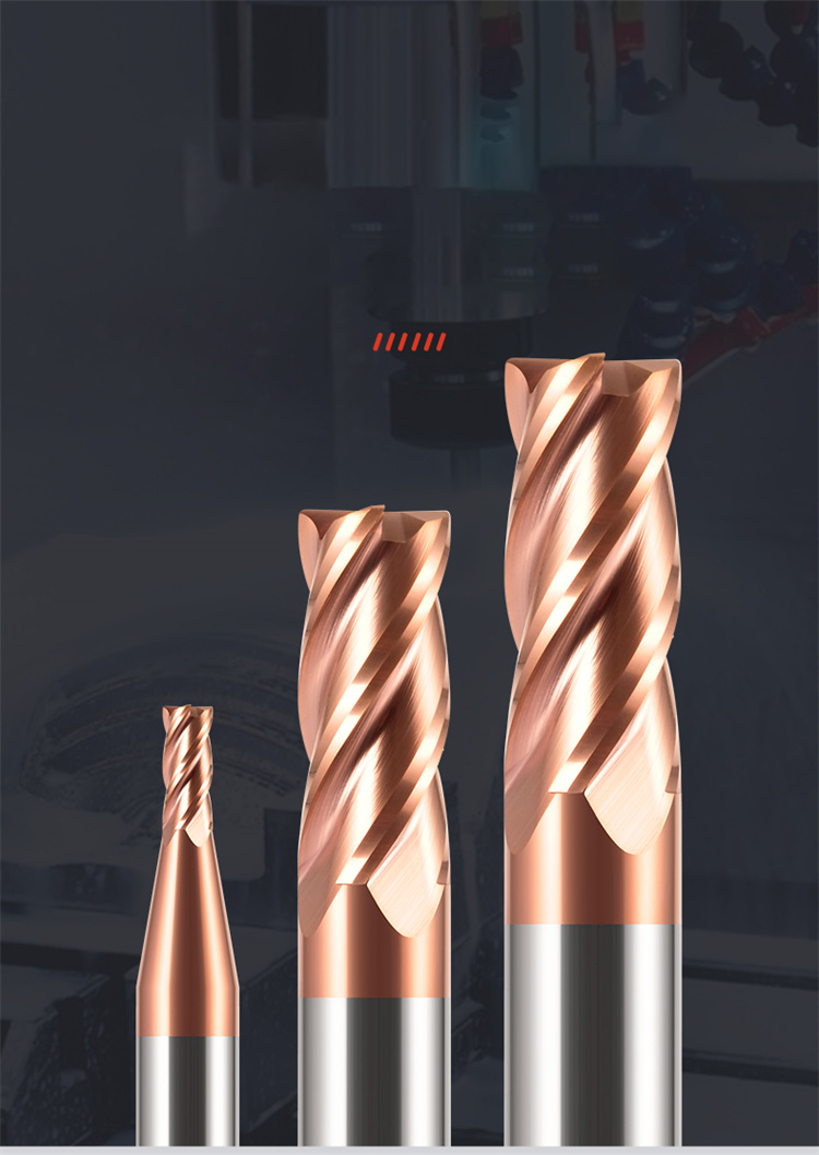 Dao Phay Mũi Tròn 4 Sáo Bằng Thép Mạ Cacbua Cứng Dao Phay Mũi Tròn Hrc – Công Xưởng Máy - Vật Tư ...