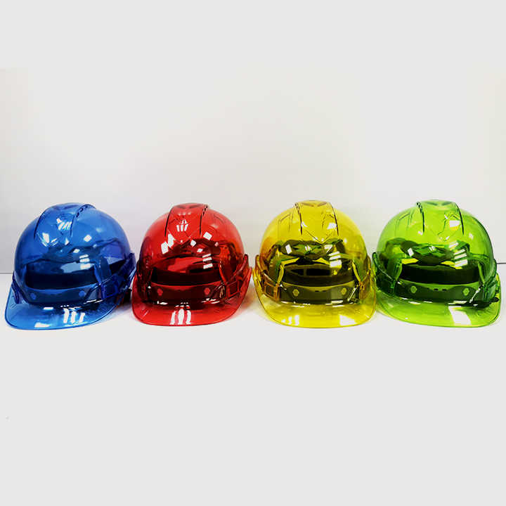Transparent Industrial Work protection Hard Hats Construction Safety ...