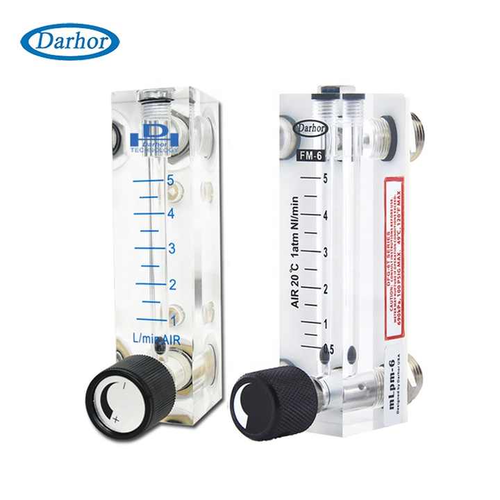 Darhor DFG-4T OEM Direct Reading Acrylic air Flow Meter 6mm Tubing Gas ...