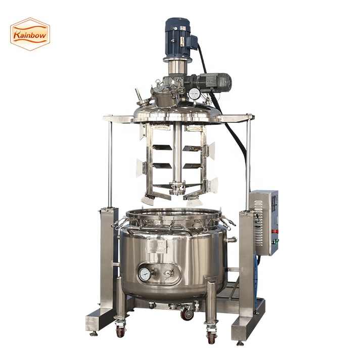 200L Stainless Steel 304 Jacketed Electric Heating Stirring Tank Frame ...