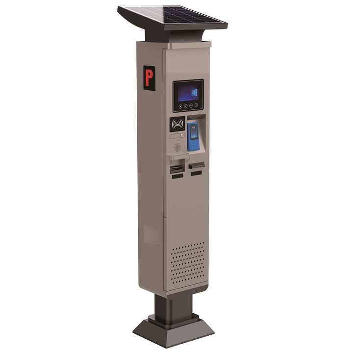 Outdoor Solar Energy Parking Payment toll Kiosk With Cash and card or ...