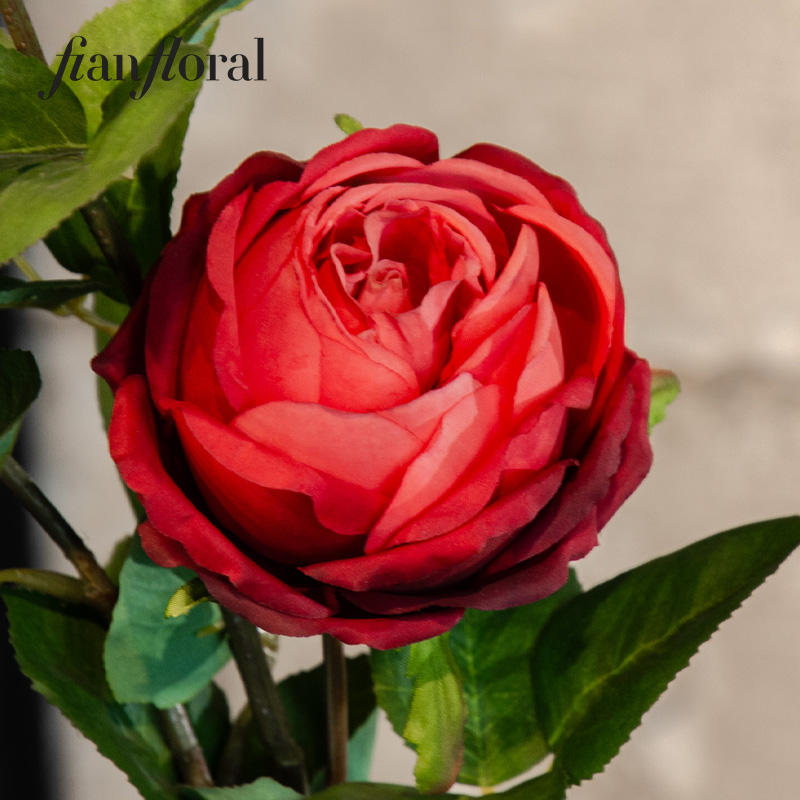 Customized High Quality Plastic Roses Artificial Flowers Handmade Real ...