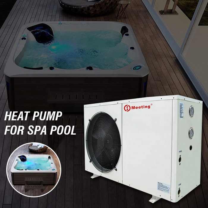 MEETING 9KW Mini Heat Pump Pool Heater Hot Tub air Source Heat Pump for ...