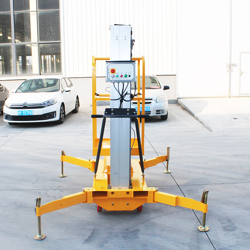 4-10m Electric Ladder Vertical Mast Lifting Machine Portable Hydraulic ...