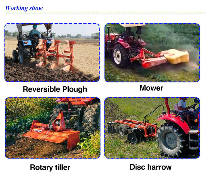 Small Tractor 4X4 45HP - Efficient Garden & Farm Tractors